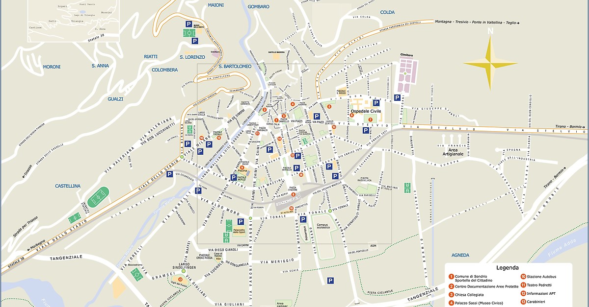 bergfex - Webcam Sondrio - Piazza Garibaldi: Webcam Sondrio - Cam