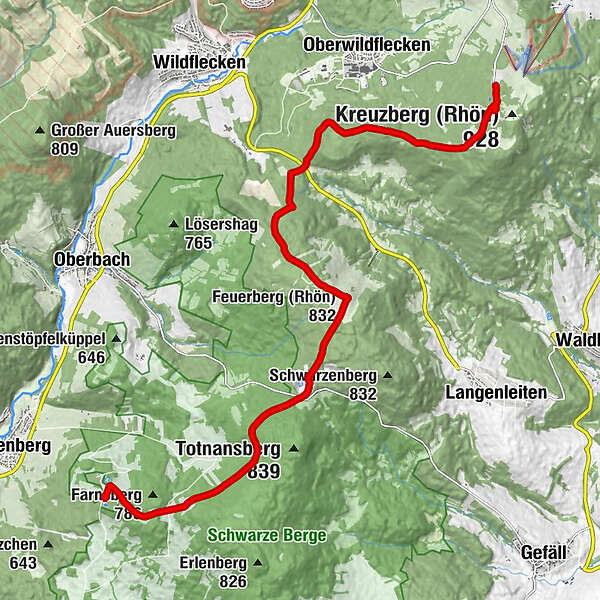 Geroda - Feuerberg (Rhön) - Guckaspaß - Klosterschaenke - BERGFEX ...