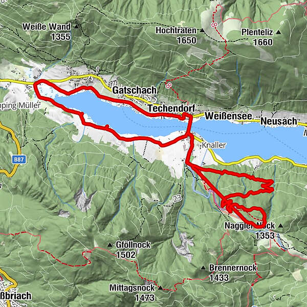 Weißensee, Kärnten/Österreich - BERGFEX - Wanderung - Tour Kärnten