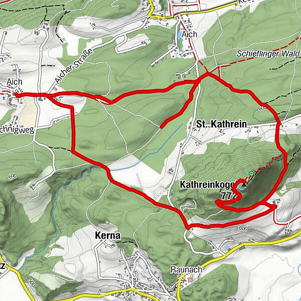 Aich - St. Kathrein - Kathreinkogel - Kerna - BERGFEX - Wanderung - Tour Kärnten