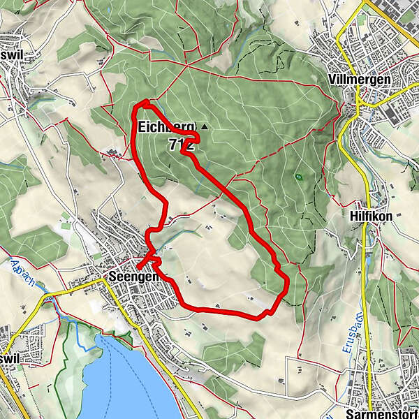 Seengen - Eichberg - Tanzplatz - BERGFEX - Wanderung - Tour Luzern ...