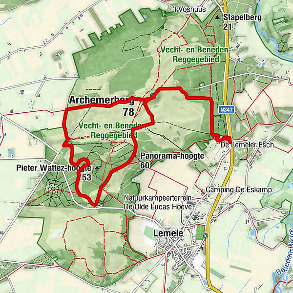 Lemele - Archemerberg - Theehuis De Lemelerberg - BERGFEX - Wanderung ...