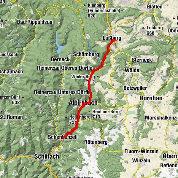 Kinzigtal - Kinzigtäler Jakobusweg , 1. Etappe - BERGFEX - Wanderung ...