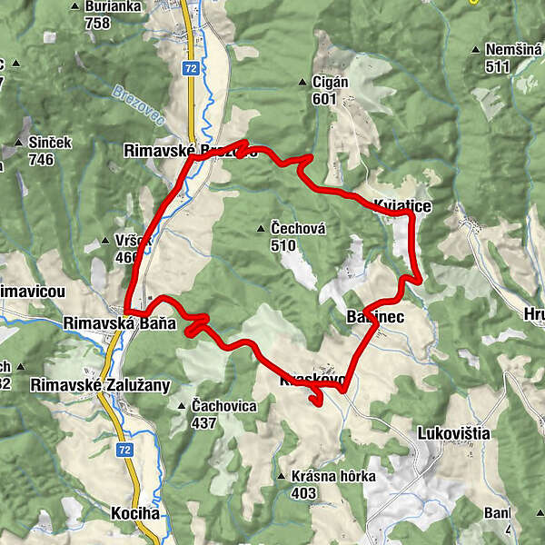 Rimavská Baňa - Kraskovo (gotický kostolík) - BERGFEX - Mountainbike ...