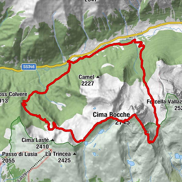 Cima Bocche Überschreitung - BERGFEX - Wanderung - Tour Trentino