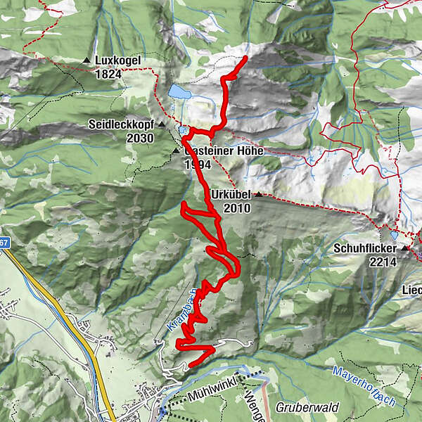 Sankt Veit im Pongau - Haßeck - Steiner-Hochalm - Klammstein - BERGFEX ...
