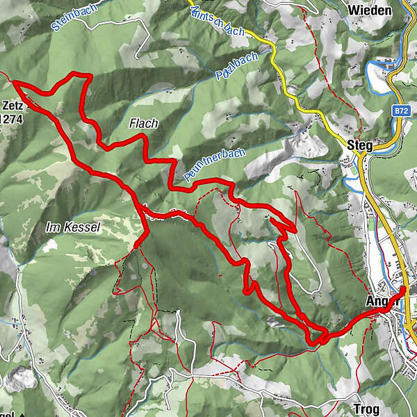 Mafioso - Hoher Zetz - Zetz - Gasthaus Almer - BERGFEX - Wanderung ...