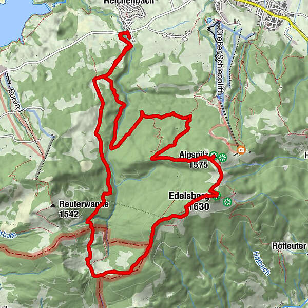 Rundweg über Alpspitz, Edelsberg und Stubentalalpe - BERGFEX ...