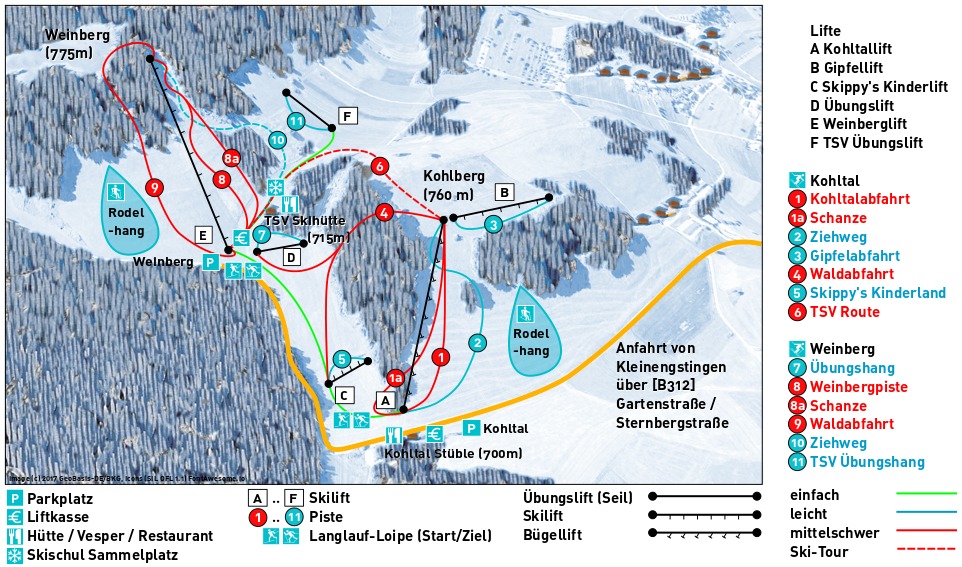BERGFEX: Plan de piste Engstingen - Carte panoramique Engstingen ...