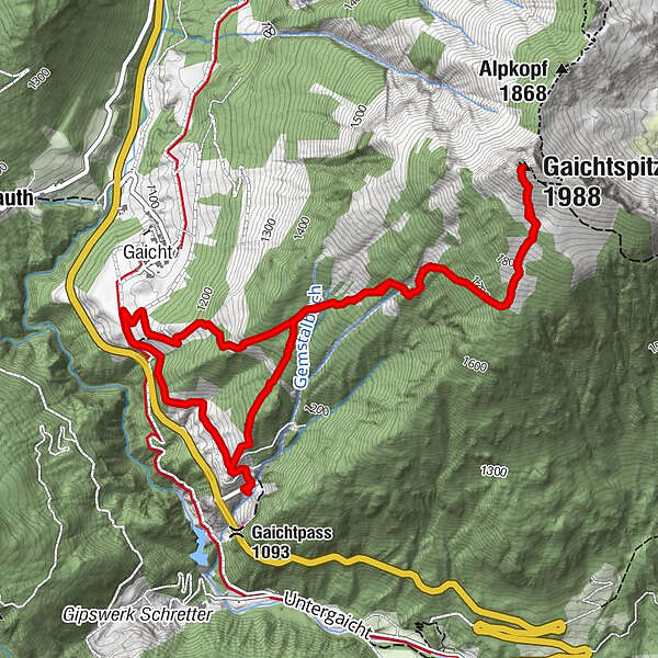 Gemeinde Weißenbach am Lech - Gaichtspitze - Gaicht - BERGFEX ...
