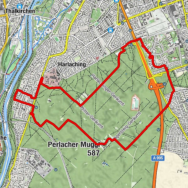 Fasangarten - Unterhaching - Perlacher Muggl - München - BERGFEX ...