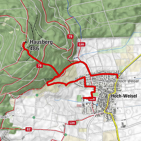 Hoch-Weisel - Hausberg - BERGFEX - Wanderung - Tour Hessen