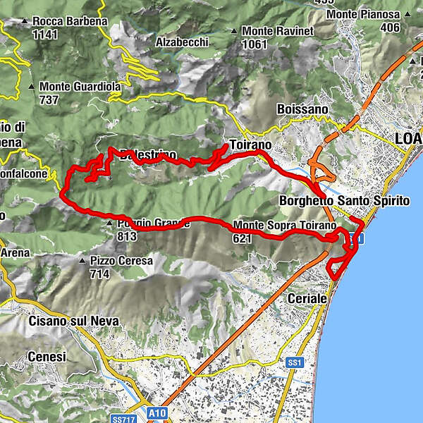 Borghetto Santo Spirito - Monte Acuto - Monte Sopra Toirano - Monte ...