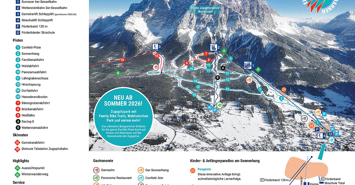 BERGFEX: Ski resort Ehrwald Wettersteinbahnen - Skiing holiday Ehrwald ...