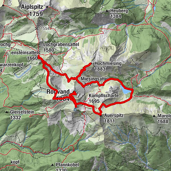 Rotwand über Hochmiesing, Soinsee, Auerspitz - BERGFEX - Wanderung ...