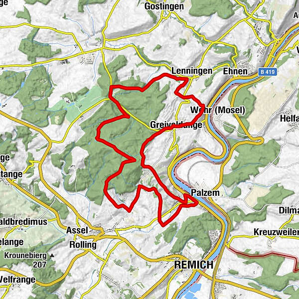 Mountainbike Trail Greiveldange - BERGFEX - VTT - Parcours Luxembourg