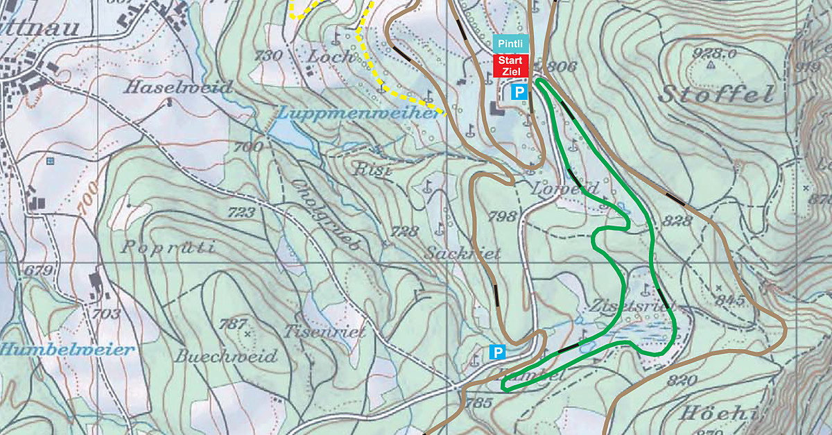 BERGFEX: Langlauf Hittnau: Langlaufen Hittnau
