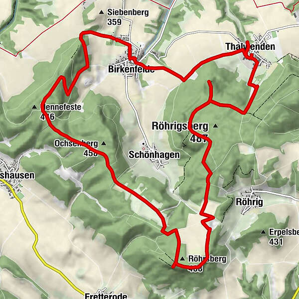 Fretterode - Röhrsberg - St. Martinus - "Steinerhof" - BERGFEX ...