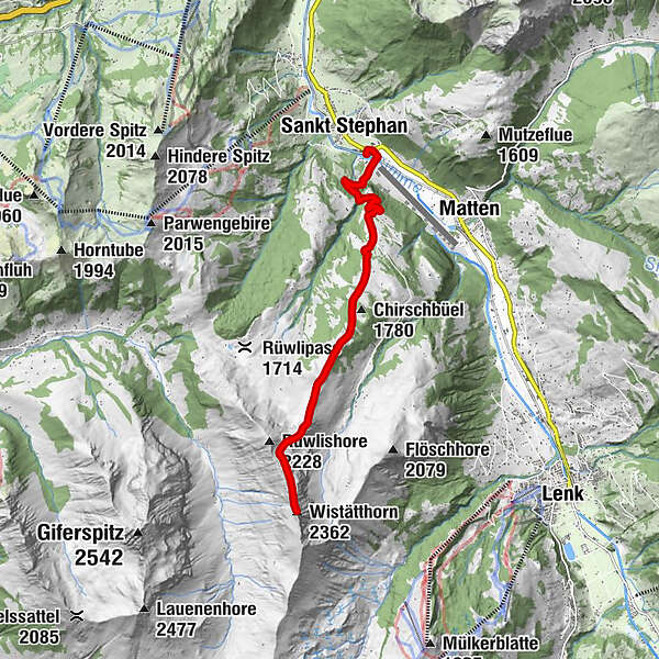 Von St. Stephan (Simmental) - BERGFEX - Schneeschuh - Tour Berner Oberland