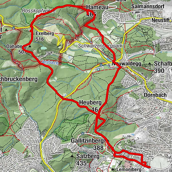 Wienerwald-Runde ab Ottakringer Bad - BERGFEX - Wanderung - Tour ...