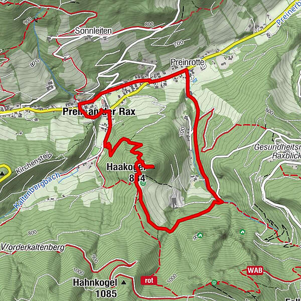 Prein an der Rax: Runde um und auf den Haakogel (Juni 2023) - BERGFEX ...