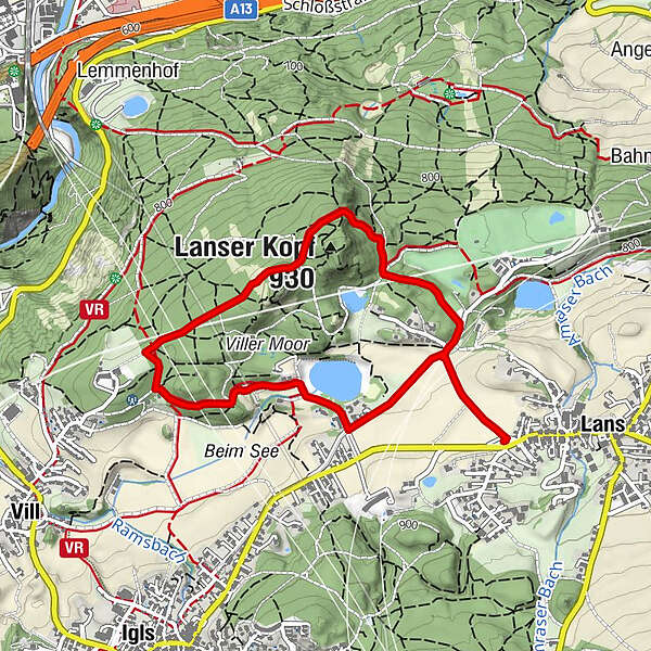 Lans - Lanser Kopf - Viller Kopf - Gemeinde Lans - BERGFEX - Wanderung ...