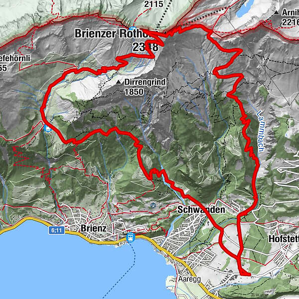 Schwanden bei Brienz - Brienzer Rothorn - Gipfel Restaurant Rothorn ...