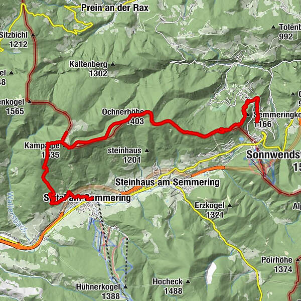 Gemeinde Semmering - Ochnerhöhe - Kampalpe - Spital am Semmering ...