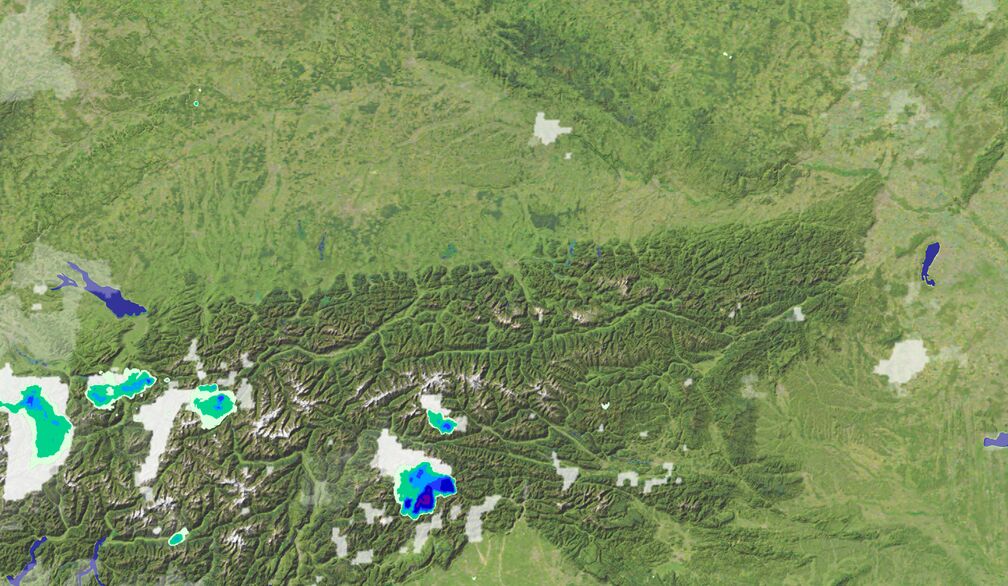 BERGFEX: Snow forecast Alpine area - Fresh snow - Snowfall