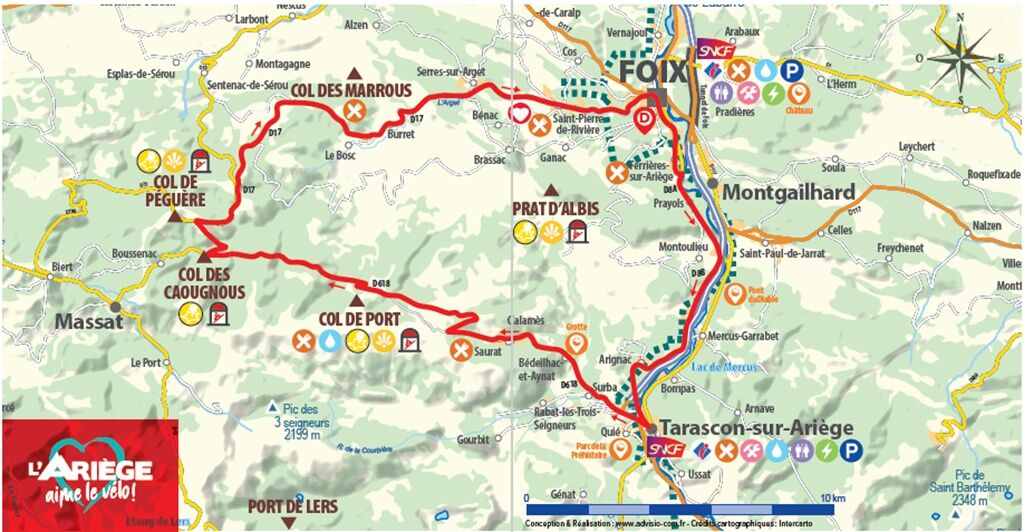 Cyclosport-Strecke 9 - Die Mauer von Péguère - Rennrad Okzitanien - bergfex