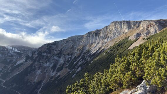 Rax: von Preiner Gscheid über Göbl-Kühn-Steig auf die neue Seehütte und ...